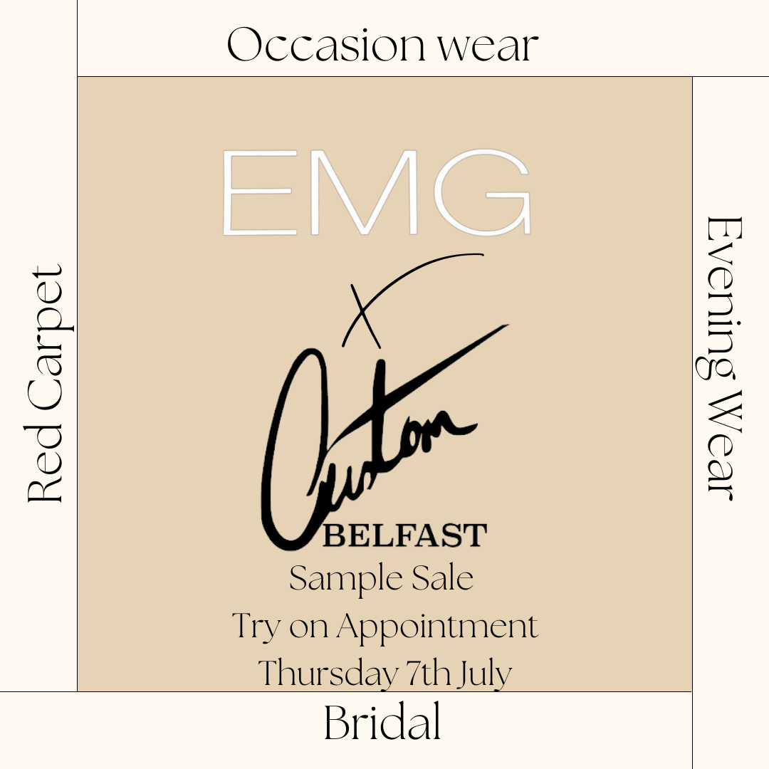 Eamonn McGill x Custom Belfast Sample Sale Try On Appointment Thursday ...